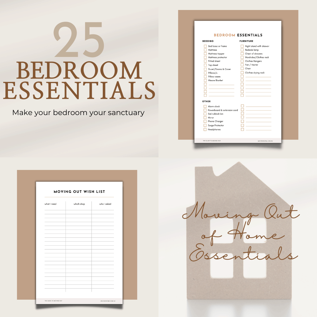 Bedroom Essentials Checklist MOVING OUT Bedroom Essentials Checklist MOVING OUT